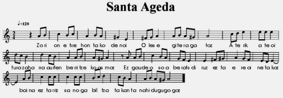 Santa Ageda - Joxemiel Barandiaran Eskola